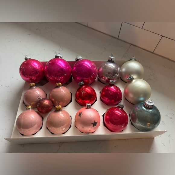 Holiday | Vintage Shiny Brite Christmas Ornaments Bundle | Poshmark